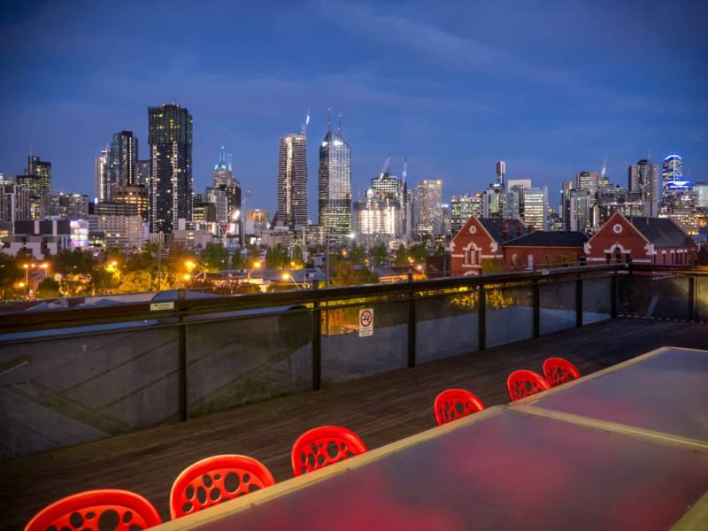 Amazing city view from a rooftop - North Melbourne | Creative Spaces